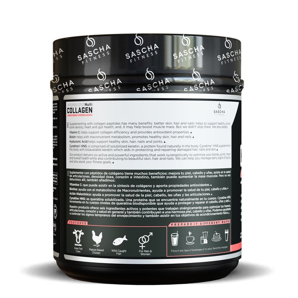 Sascha Fitness México - Hydrolyzed Multi Collagen | Colágeno de Fresa ...