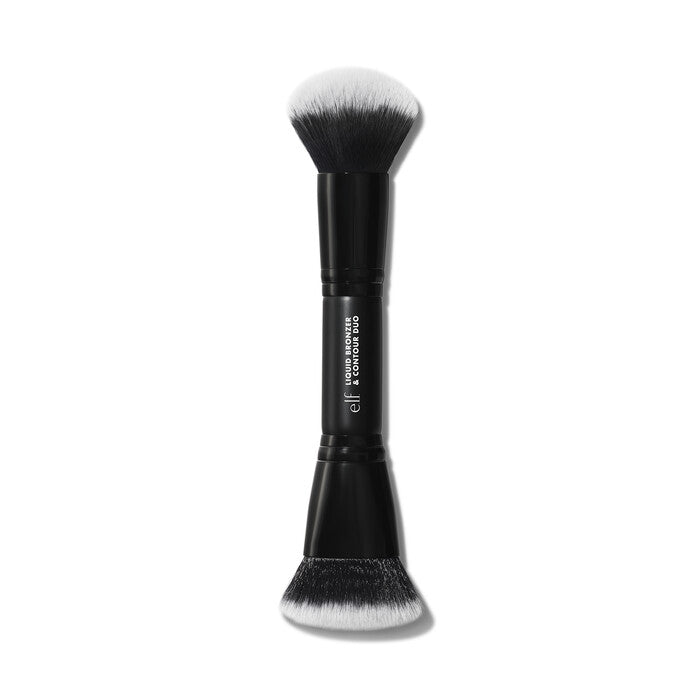 Elf - Liquid Bronzer & Contour Duo Brush | Brocha Doble para Contorno