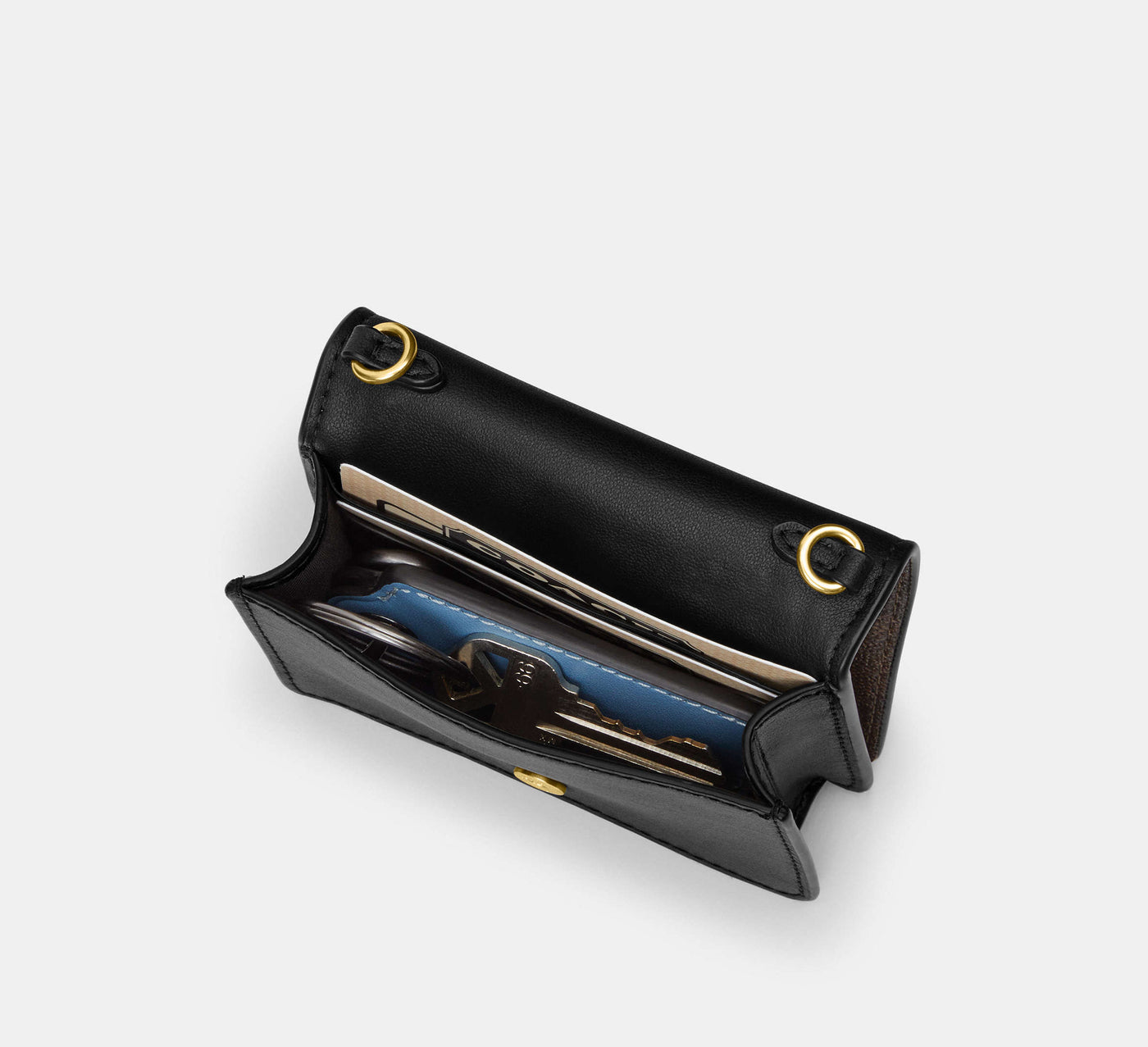 Coach Outlet - Mini Wallet On A Chain In Signature Canvas | Cartera ...