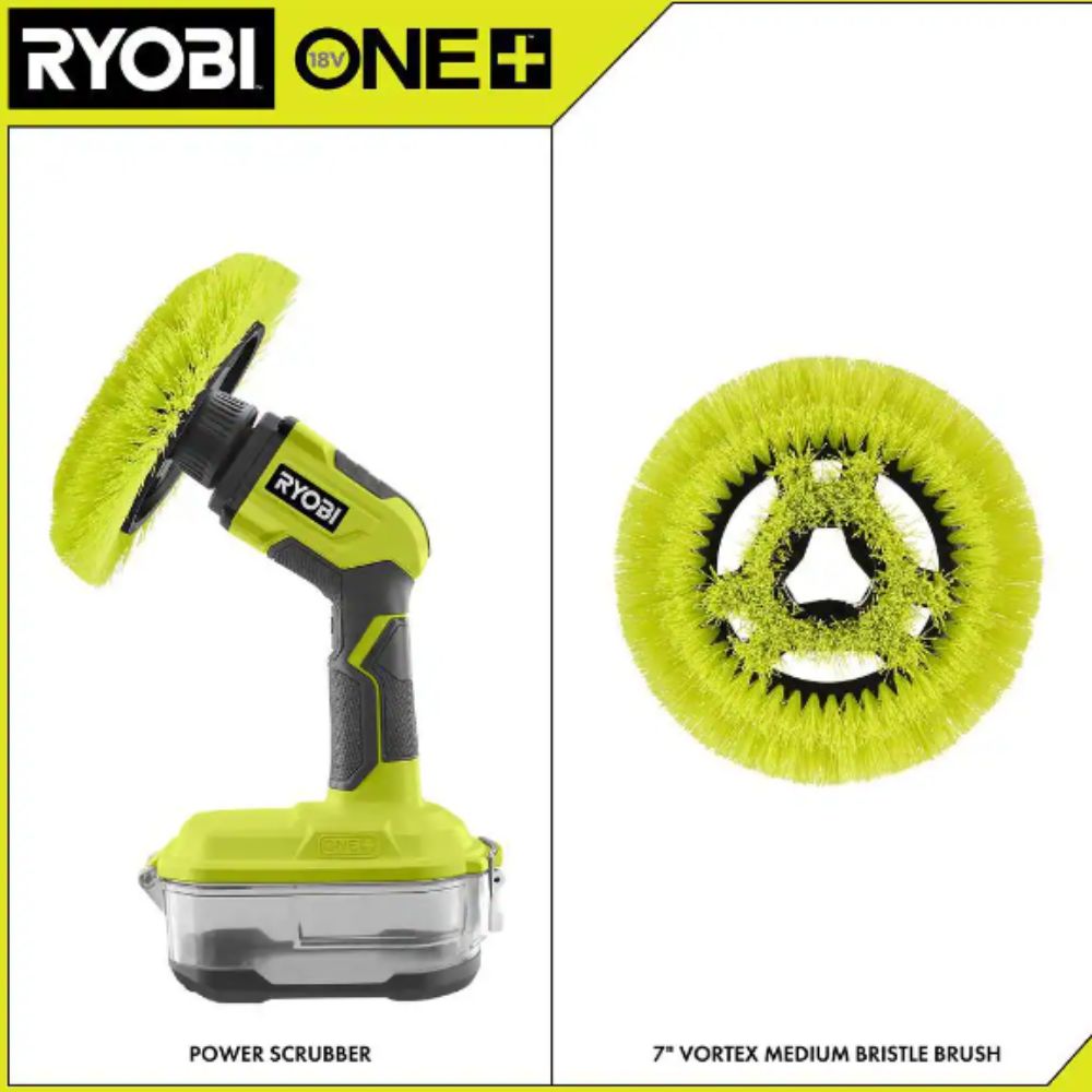 ONE+ 18V Cordless VORTEX Power Scrubber | Cepillo eléctrico inalámbrico ...