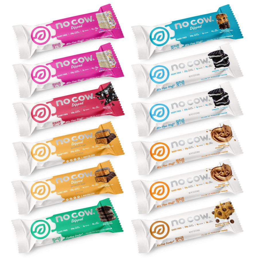 NoCow - Brand Sampler Pack | Barras de Proteína